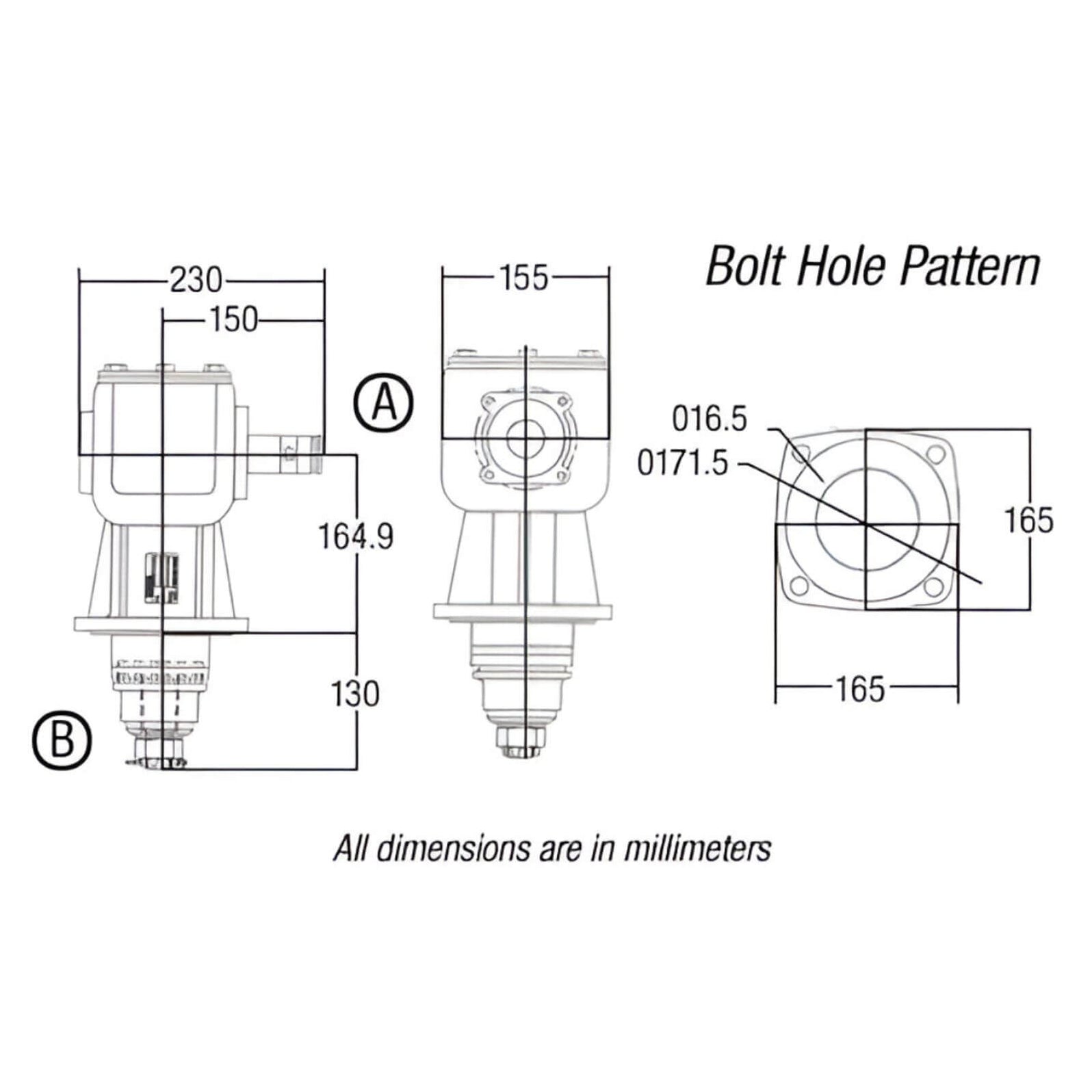 Comer LF-205-J Gearbox | 1-3/8" 6-Spline Input | 1-1/4" Keyed Output ...