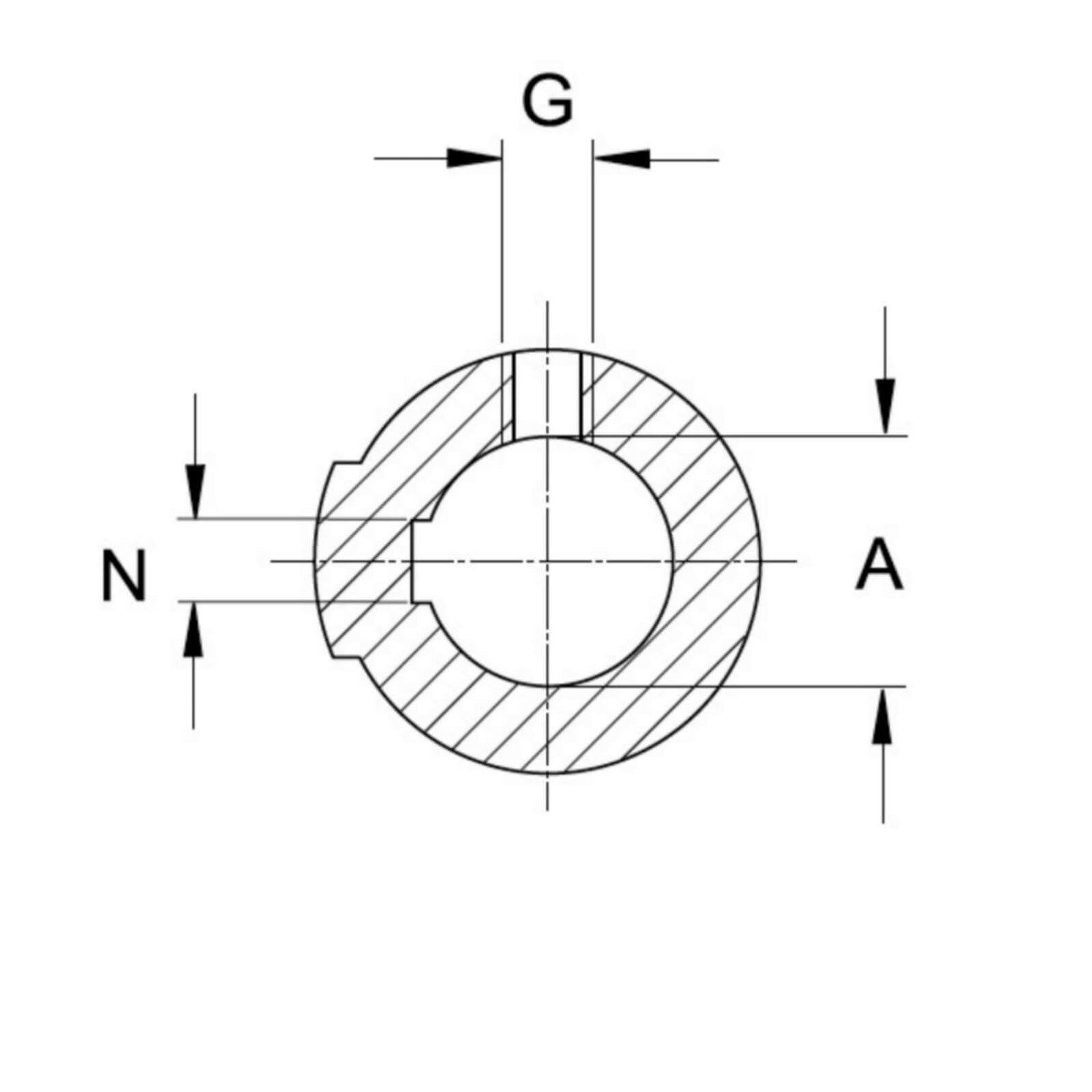PTO End Yoke – 540 RPM | 35mm RD Bore | 2500 Series | Part 320796E ...